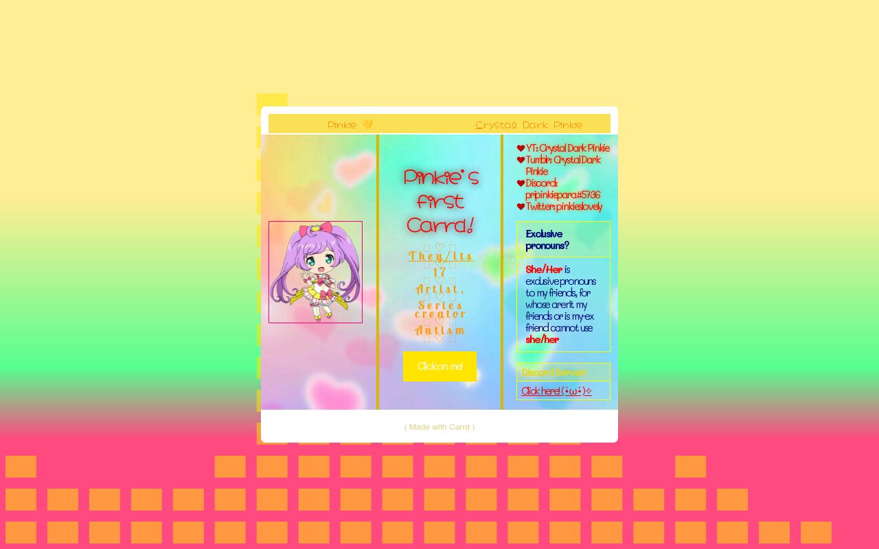 Crystal Dark Pinkie Carrd!